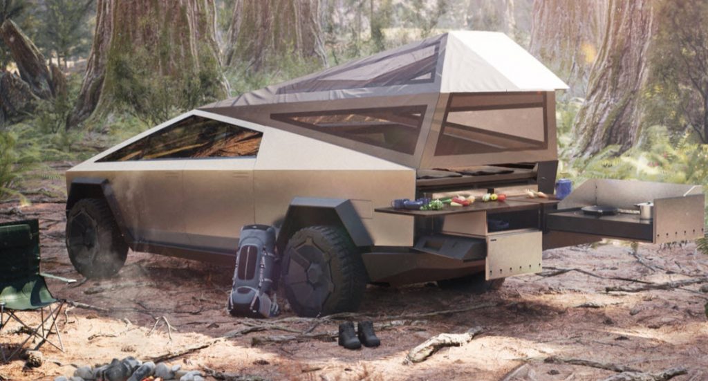 Tesla Cybertruck prototype has a hidden camera under the front bumper ...