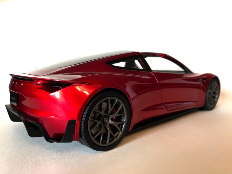 Up close look at the Tesla Roadster 1:18 scale diecast - Drive Tesla
