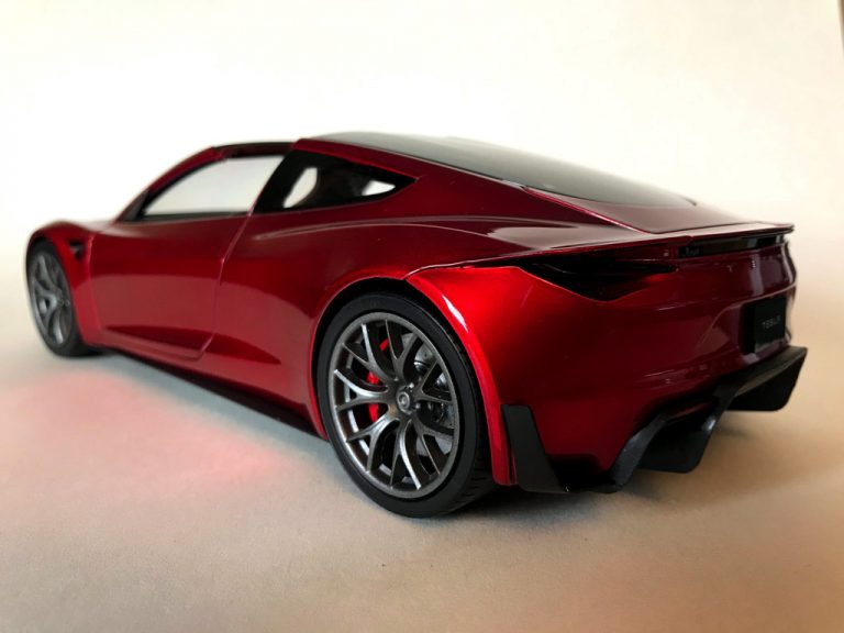 Up close look at the Tesla Roadster 1:18 scale diecast - Drive Tesla