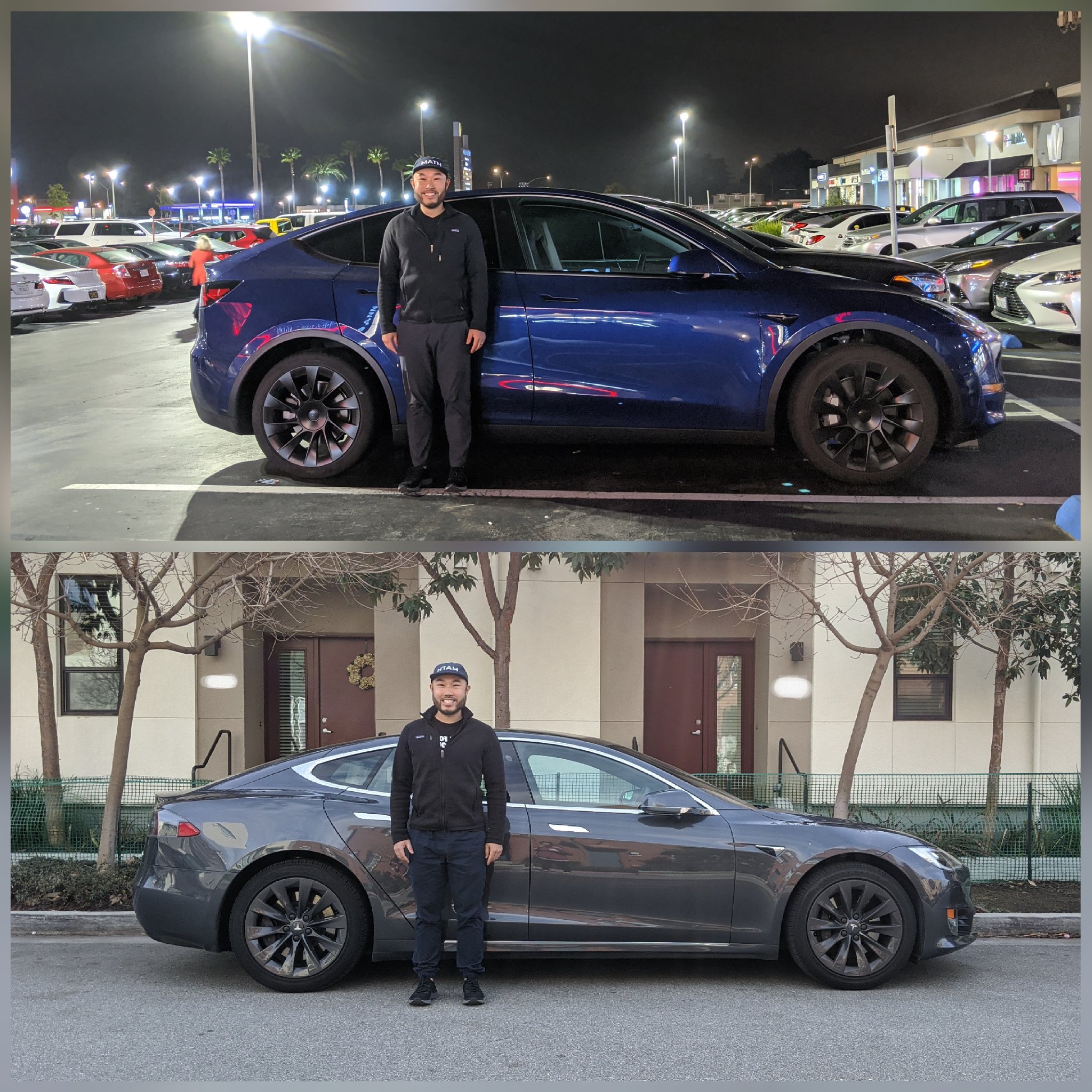 Tesla fan uses himself to compare the size of the Model Y against the ...