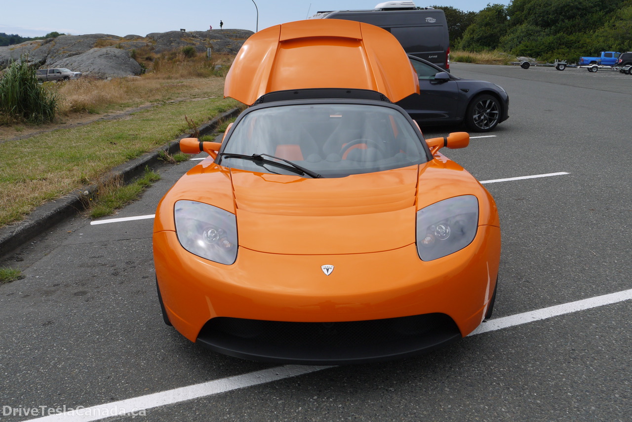 Up-close look at an original Tesla Roadster Sport - Drive Tesla Canada