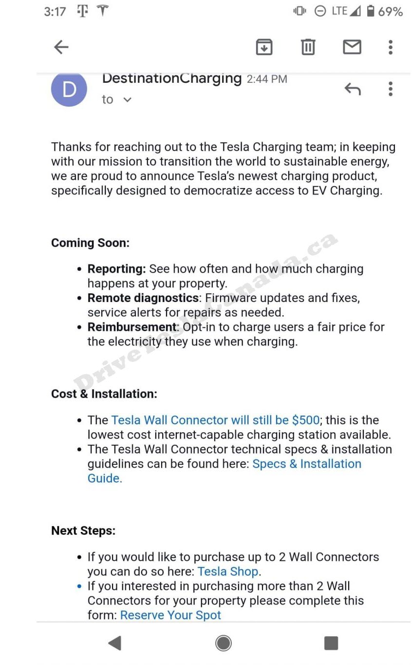 Tesla makes changes to its Destination Charging Program - Drive Tesla