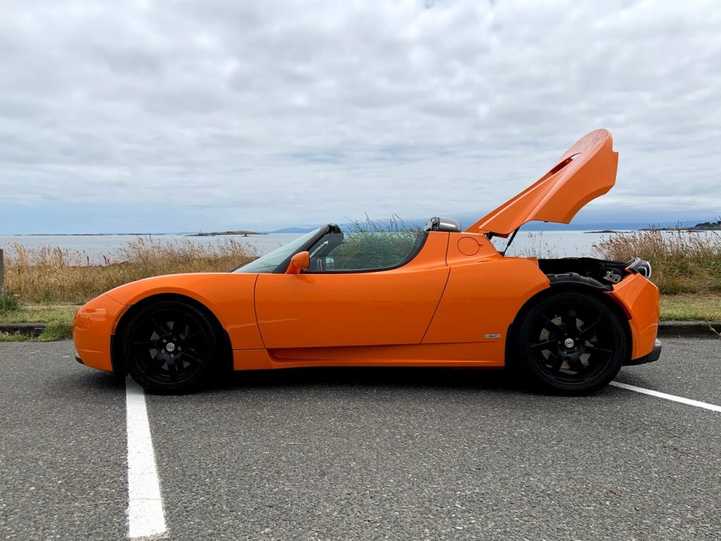Up-close look at an original Tesla Roadster Sport - Drive Tesla Canada