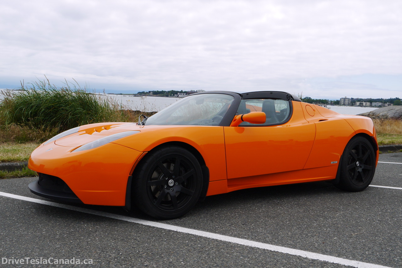 Up-close look at an original Tesla Roadster Sport - Drive Tesla Canada