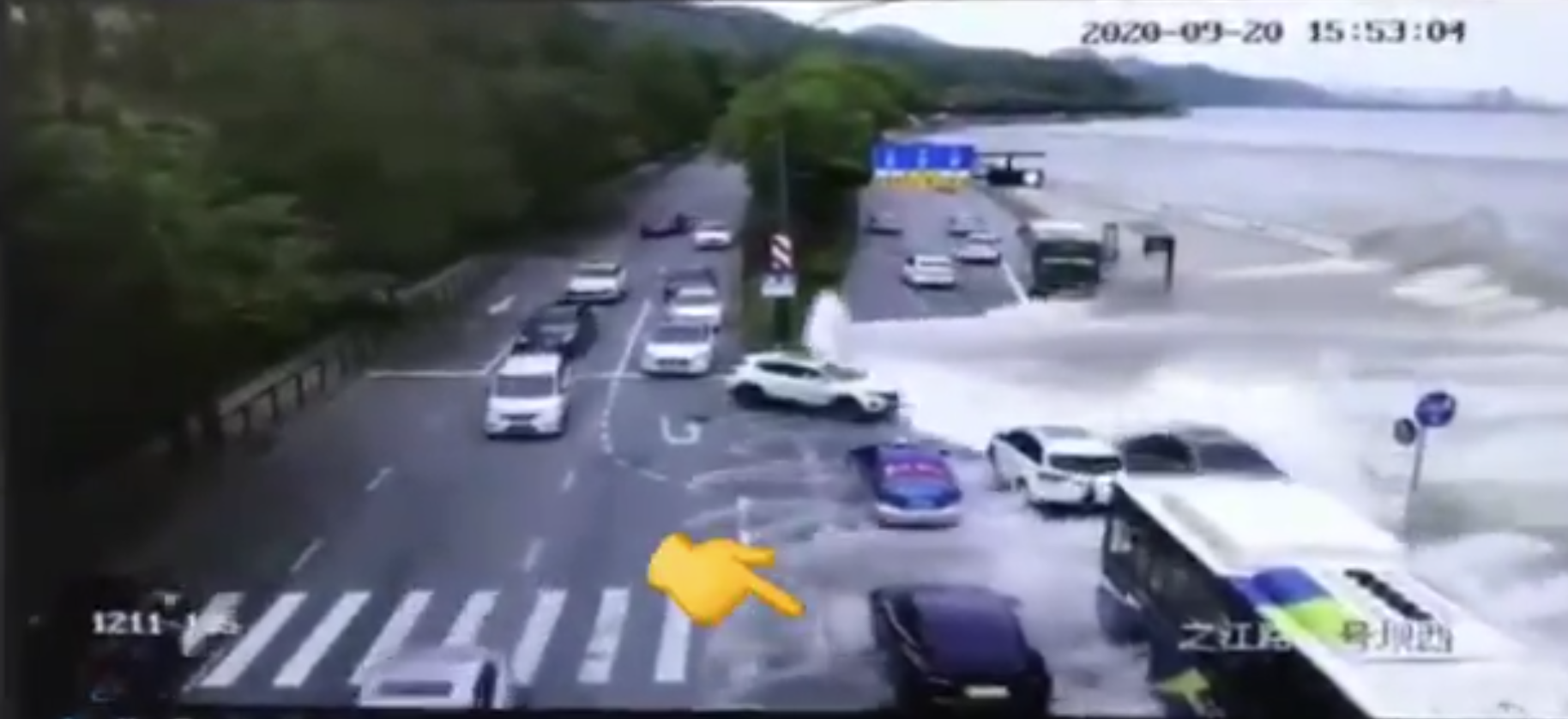 Watch a Tesla Model S get washed away by a tidal wave, and then drive ...