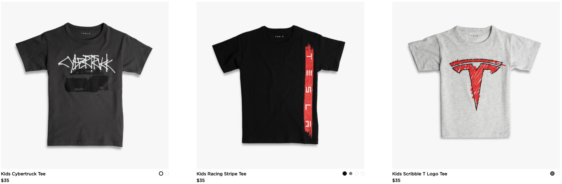 New kids apparel added to the Tesla Shop - Drive Tesla