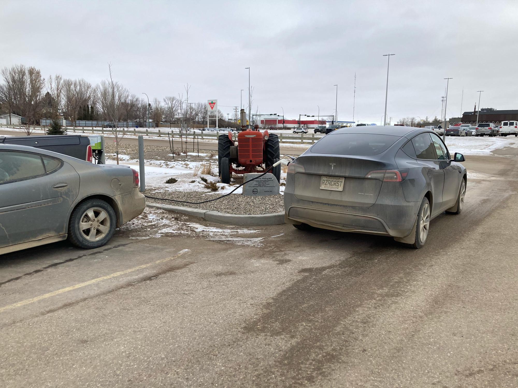 Estevan Saskatchewan gets first electric vehicle charger - Drive Tesla