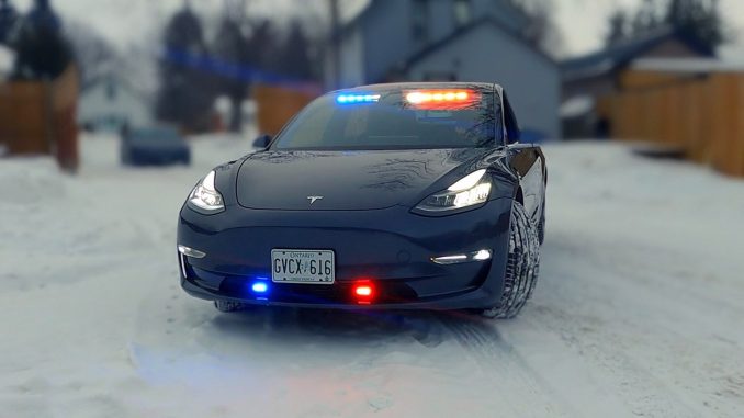 First Tesla Model 3 police car arrives in Canada, but not where you ...
