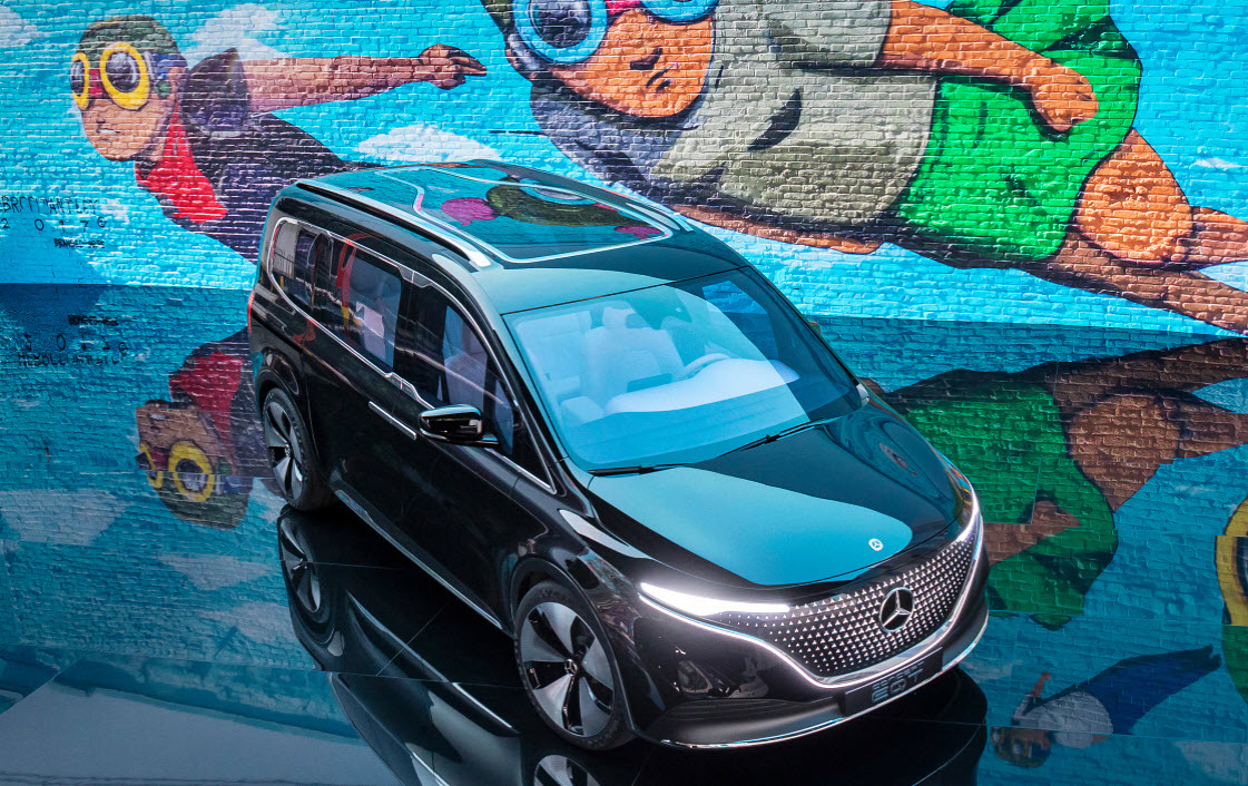 Mercedes Benz unveils EQT electric van concept, set to launch next year ...