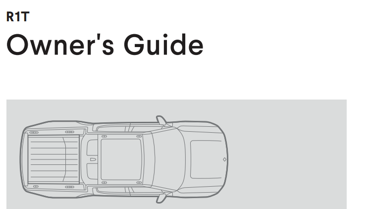 Rivian R1T Owner's Guide released - Drive Tesla