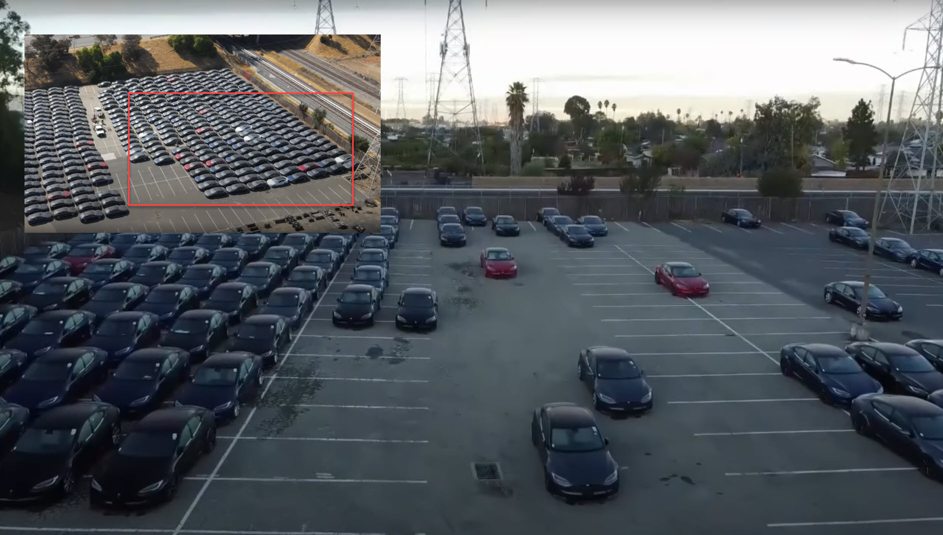 Tesla finally starts emptying mysterious Model S holding lot [Video ...