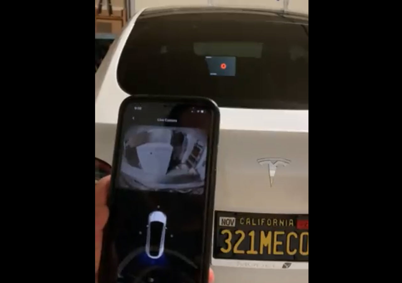 Tesla's Live Camera Access feature with voice projection looks awesome ...