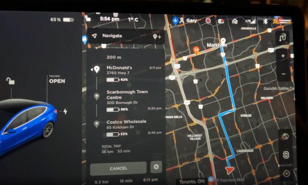 Alternate routes coming soon to Tesla navigation - Drive Tesla