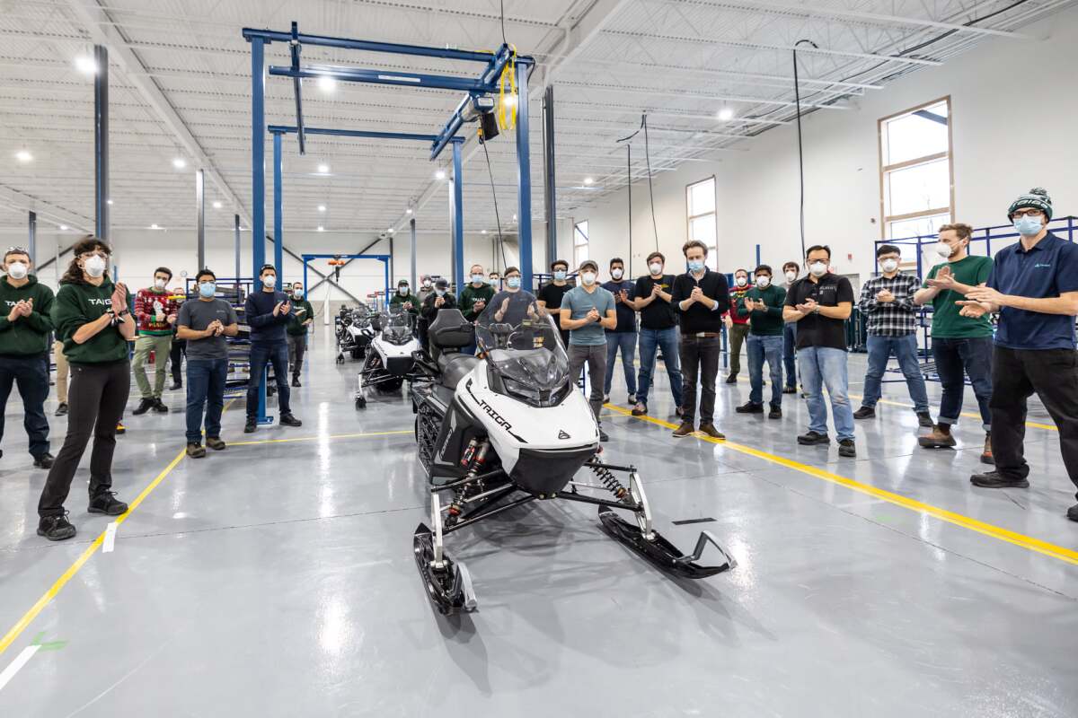 First Taiga electric snowmobiles roll off the production line - Drive Tesla