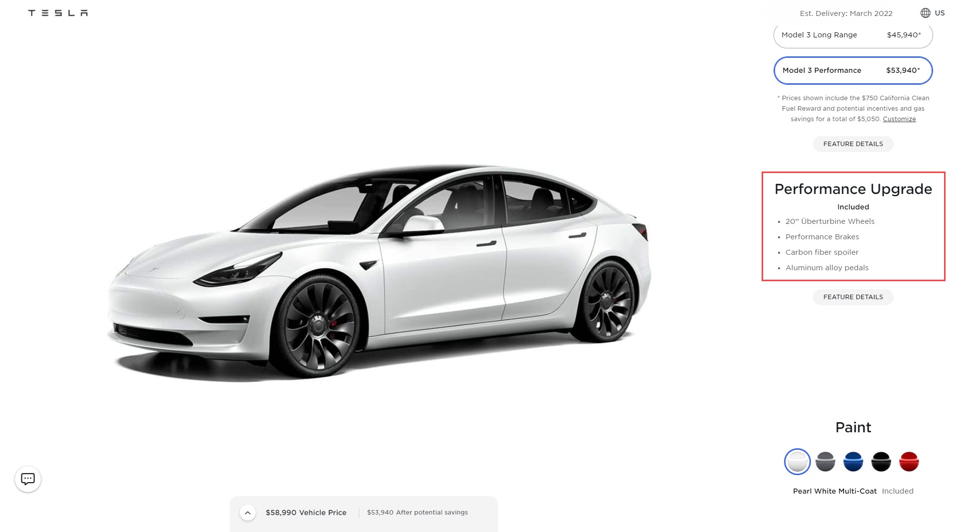 Tesla updates Model 3 Performance feature list to remove "lowered ...