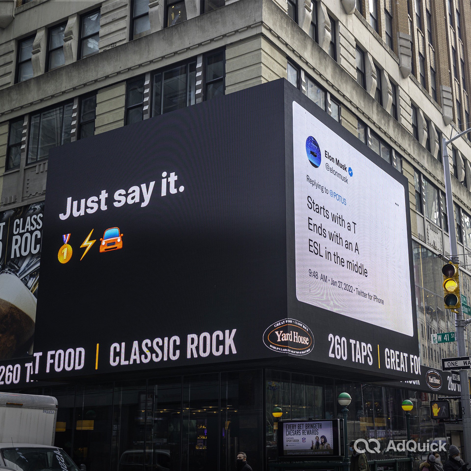 Times Square billboard asks President Biden to "Just say it" as more ...