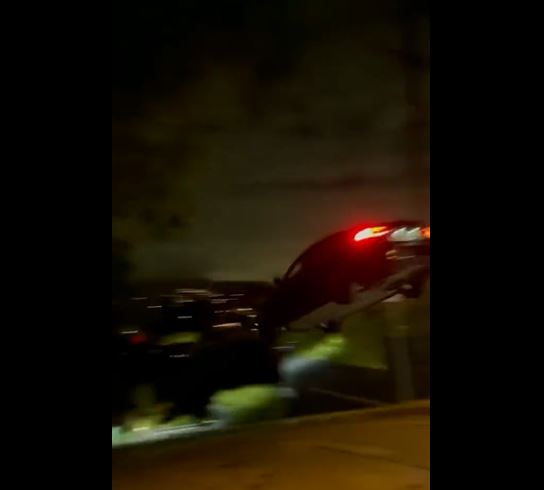 Tesla Model S takes a massive jump in Los Angeles - Drive Tesla