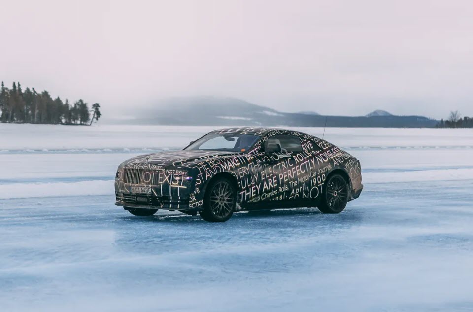 Rolls Royce Spectre EV completes winter testing in Arctic Circle ...