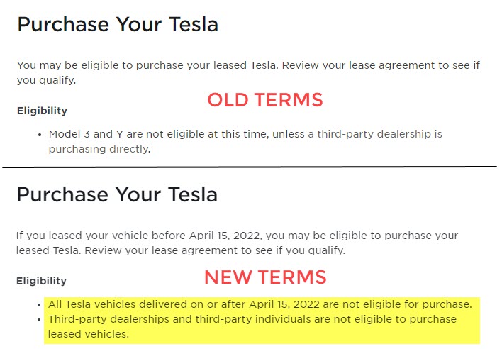 Tesla removes lease buyout option for all vehicles - Drive Tesla