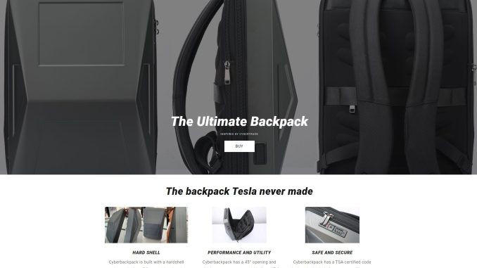 Tesla applies for 'Cyberbackpack' trademark - Drive Tesla