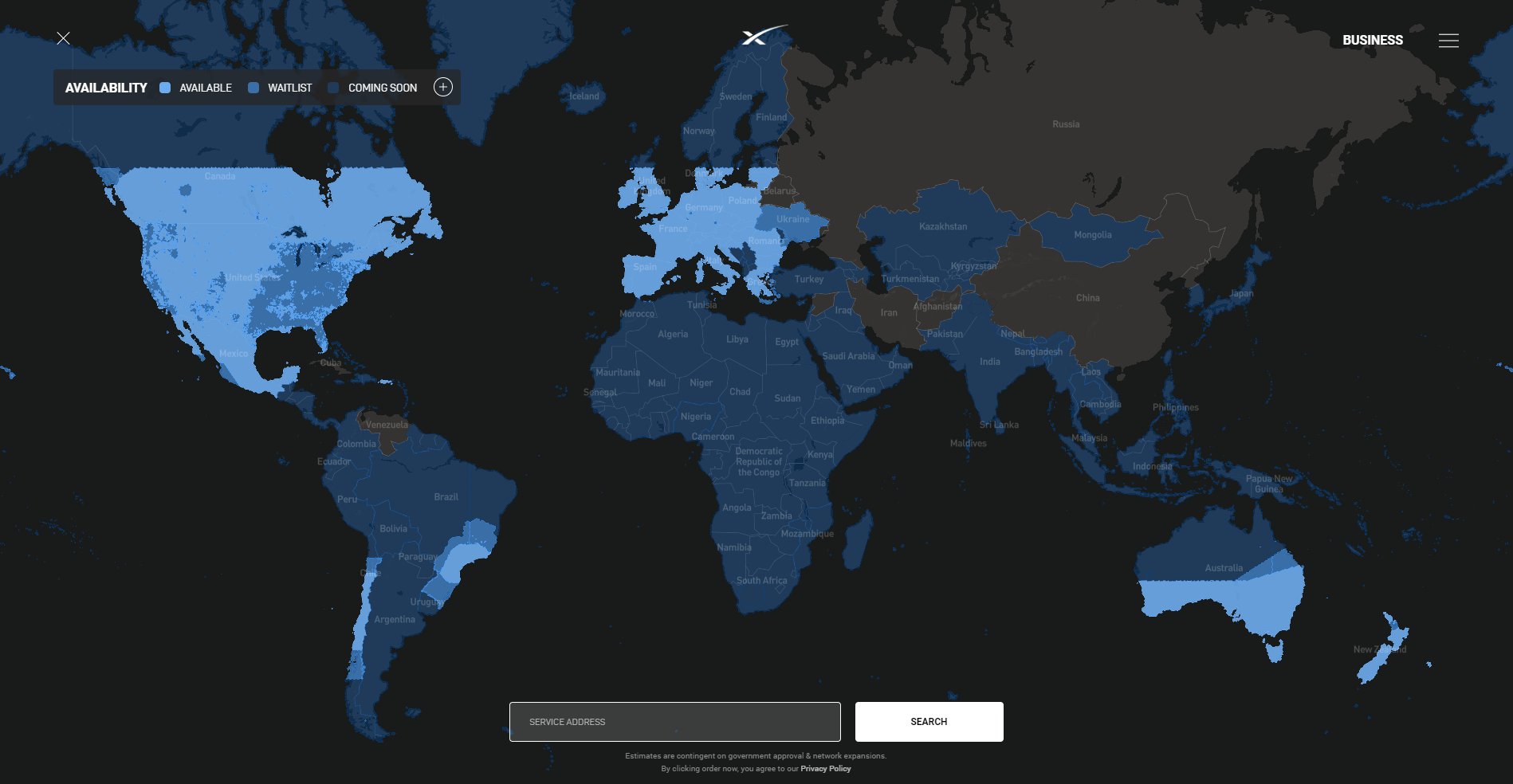 SpaceX updates Starlink availability map to show when service will be ... SpaceX updates Starlink availability map to show when service will be ...