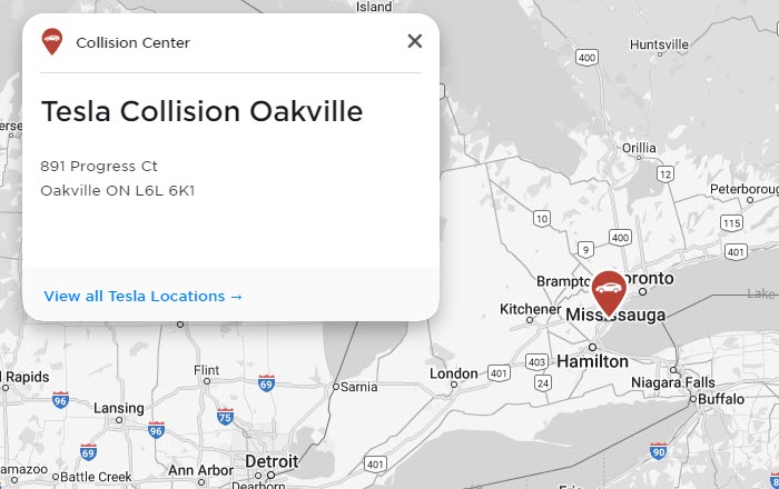 Tesla Collision Center in Oakville now open [Update] - Drive Tesla