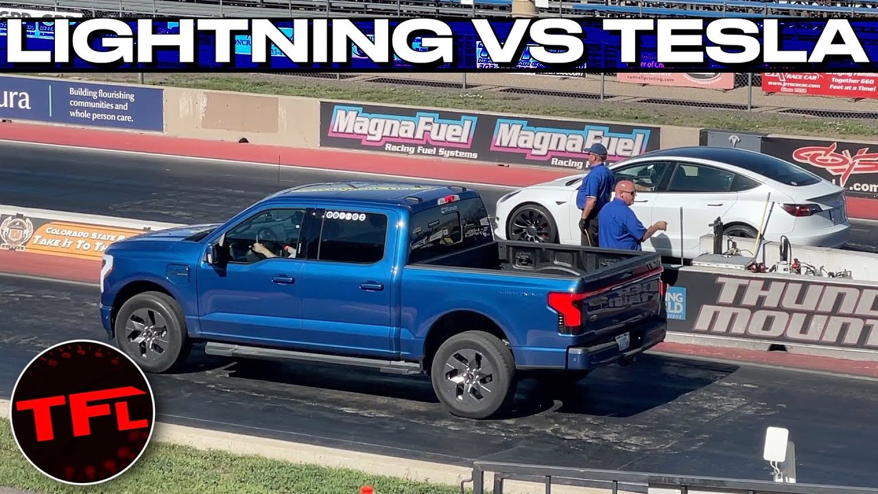 Ford F-150 Lightning goes up against a Tesla Model 3 Performance [Video ...