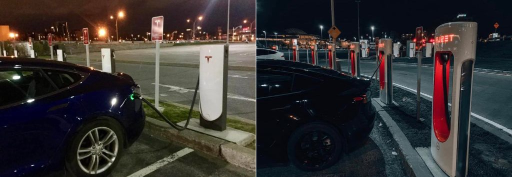 Tesla upgrades Laval Urban Supercharger to V2 stalls [Quebec] - Drive Tesla