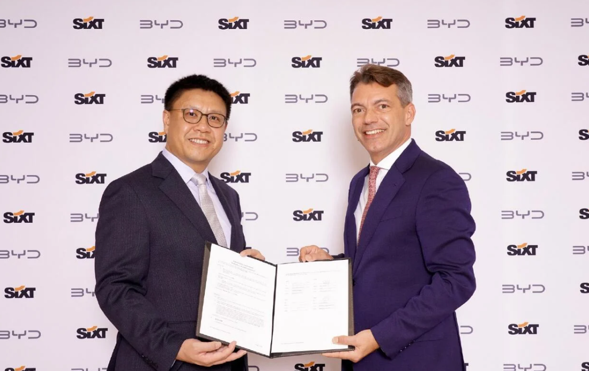 BYD supplying 100,000 EVs to German car rental SIXT - Drive Tesla