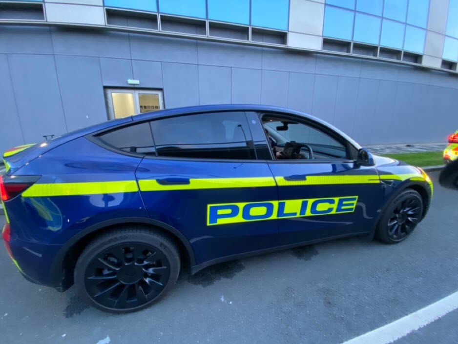 Tesla Model Y joins Merseyside Police in UK on trial basis - Drive Tesla