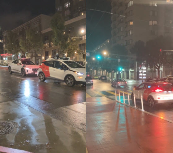 Cruise's Autonomous Chevy Bolt gets stuck at intersection - Drive Tesla