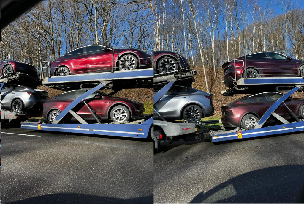 Tesla begins shipping Midnight Cherry Red Model Ys from Giga Berlin to ...