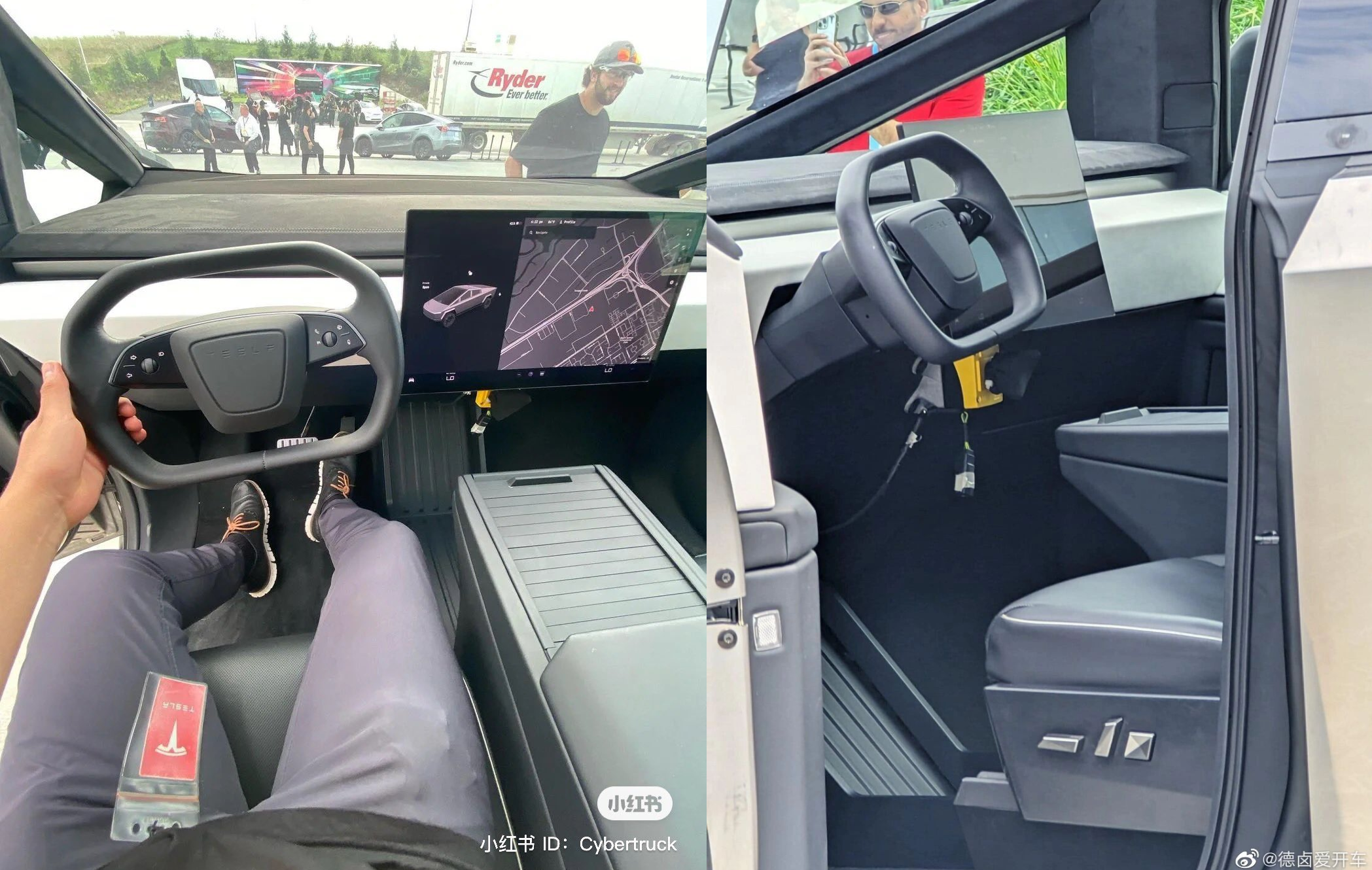 Tesla Cybertruck may come with a round steering wheel option - Drive Tesla
