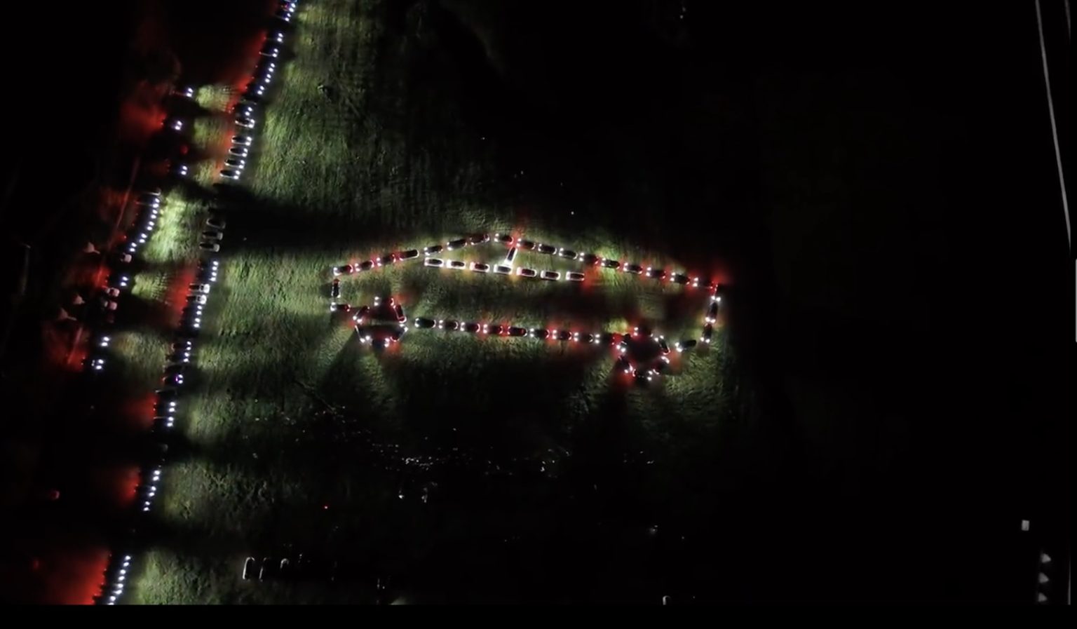 Incredible Cybertruck Light Show dazzles at Tesla Takeover - Drive Tesla