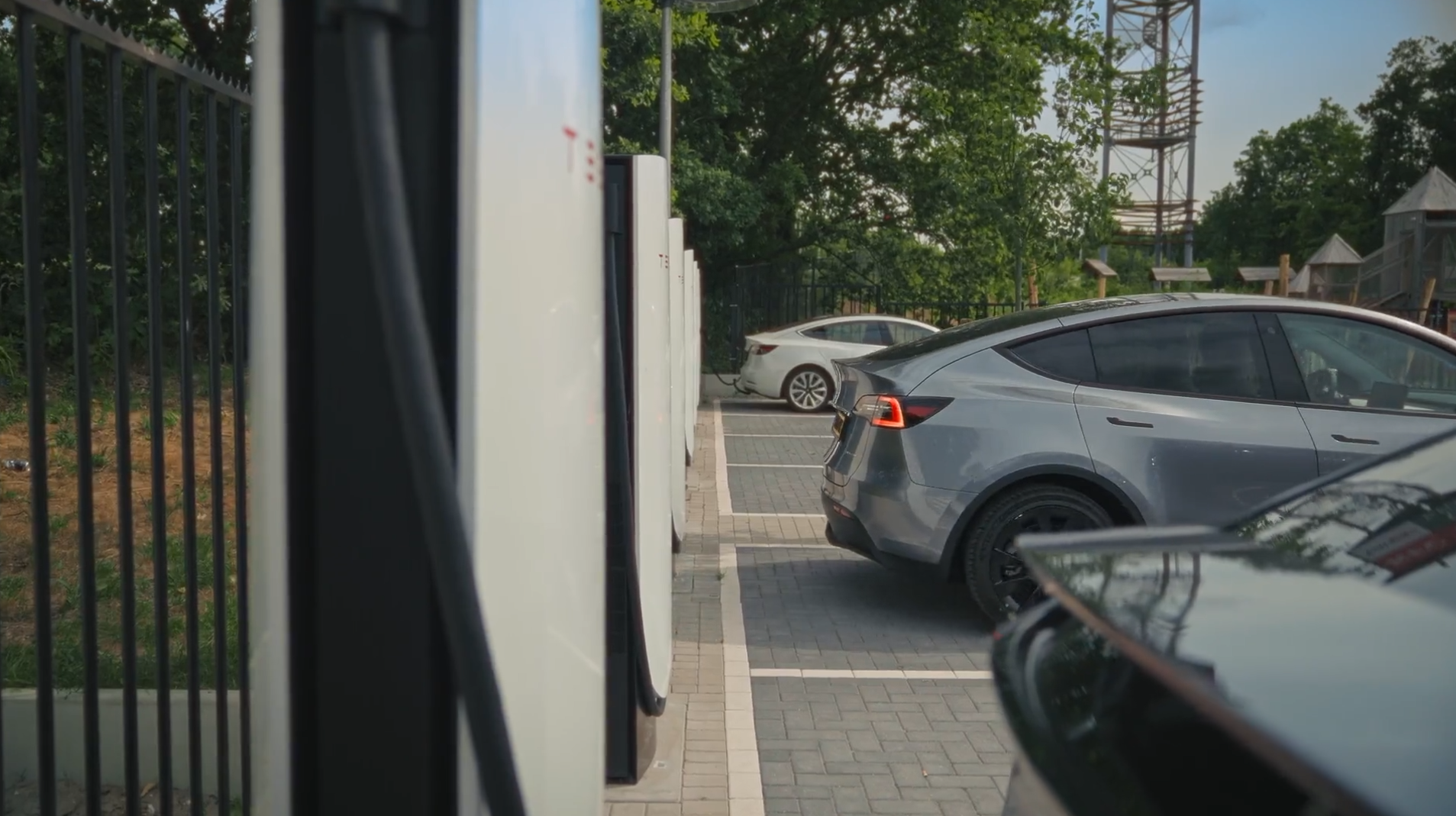 First Tesla V4 Supercharger station in North America under construction ...
