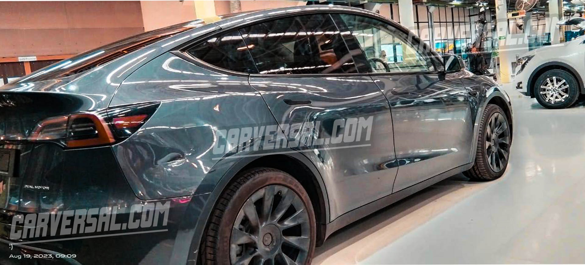 Tesla Model Y spotted at testing facility hints at imminent Indian ...