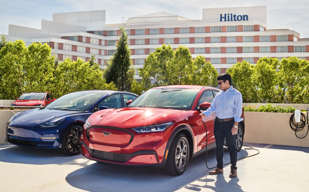 Hilton partners with Tesla to install 20,000 EV chargers at hotels ...