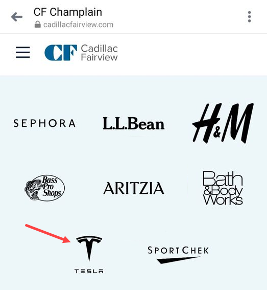 Tesla Opening First Showroom in New Brunswick at CF Champlain - Drive Tesla