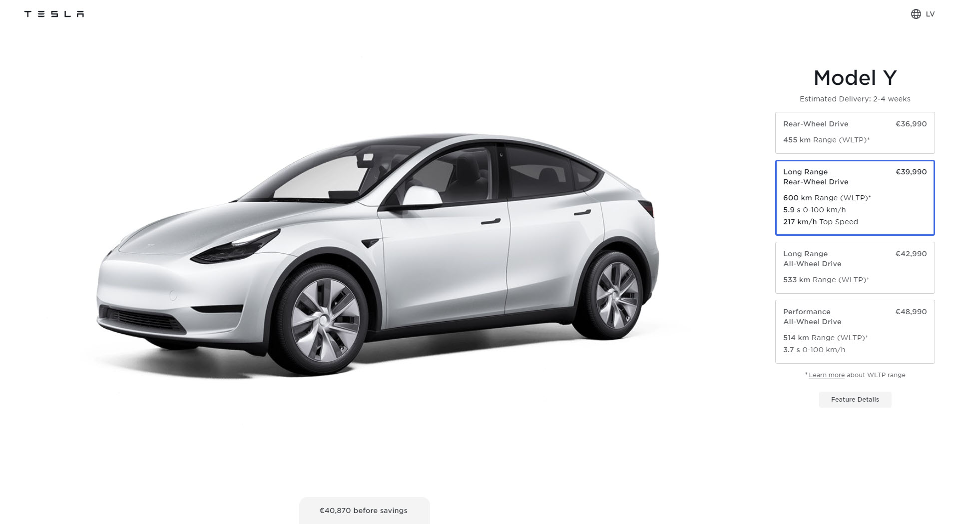 Tesla Launches Model Y Long Range Rwd In Europe Drive Tesla