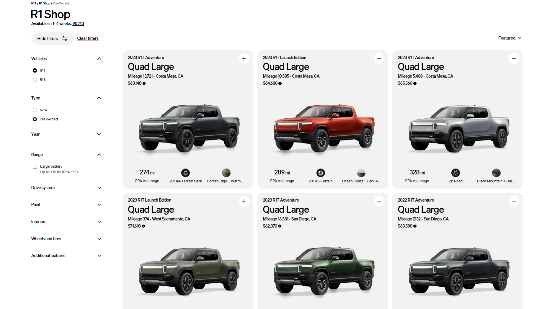 Rivian Launches Pre-Owned Vehicle Program in the US - Drive Tesla