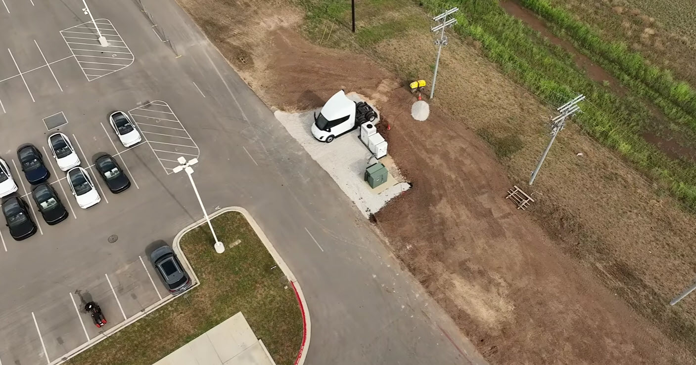 Tesla adds Semi Megacharger at Giga Texas - Drive Tesla