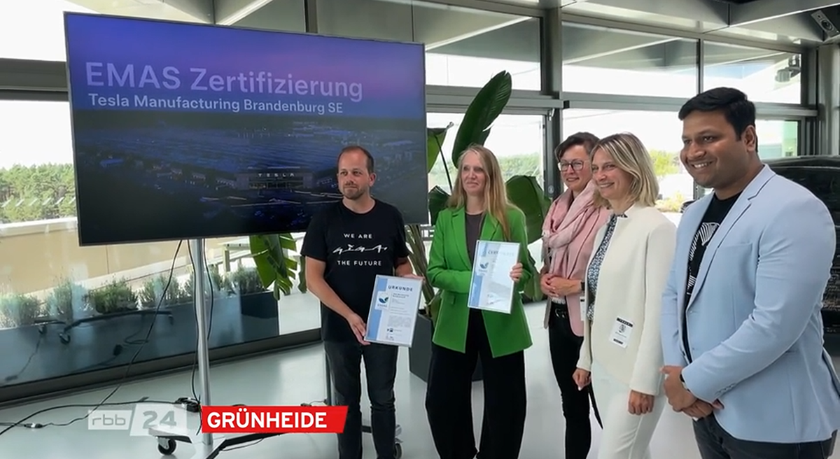 Tesla’s Giga Berlin Earns Prestigious European Environmental ...